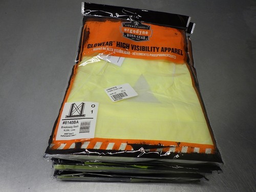 5 NEW! Ergodyne Glowear XL/2XL Lime Breakaway Sash 8140BA | eBay