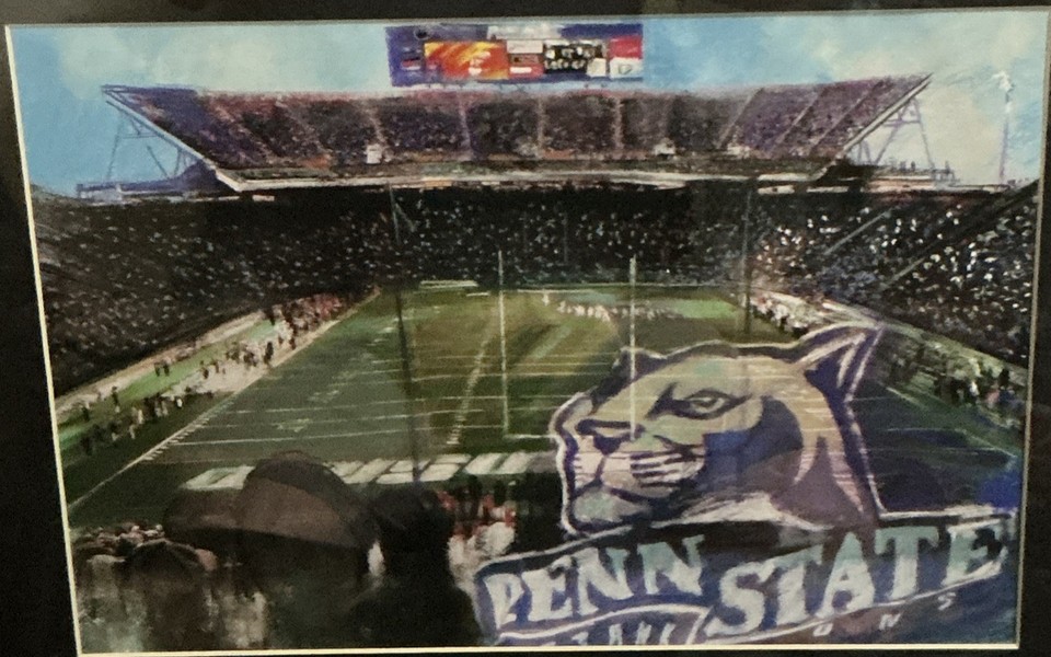 Penn State Beaver Stadium Framed Nittany Lions Football Wall Art | eBay