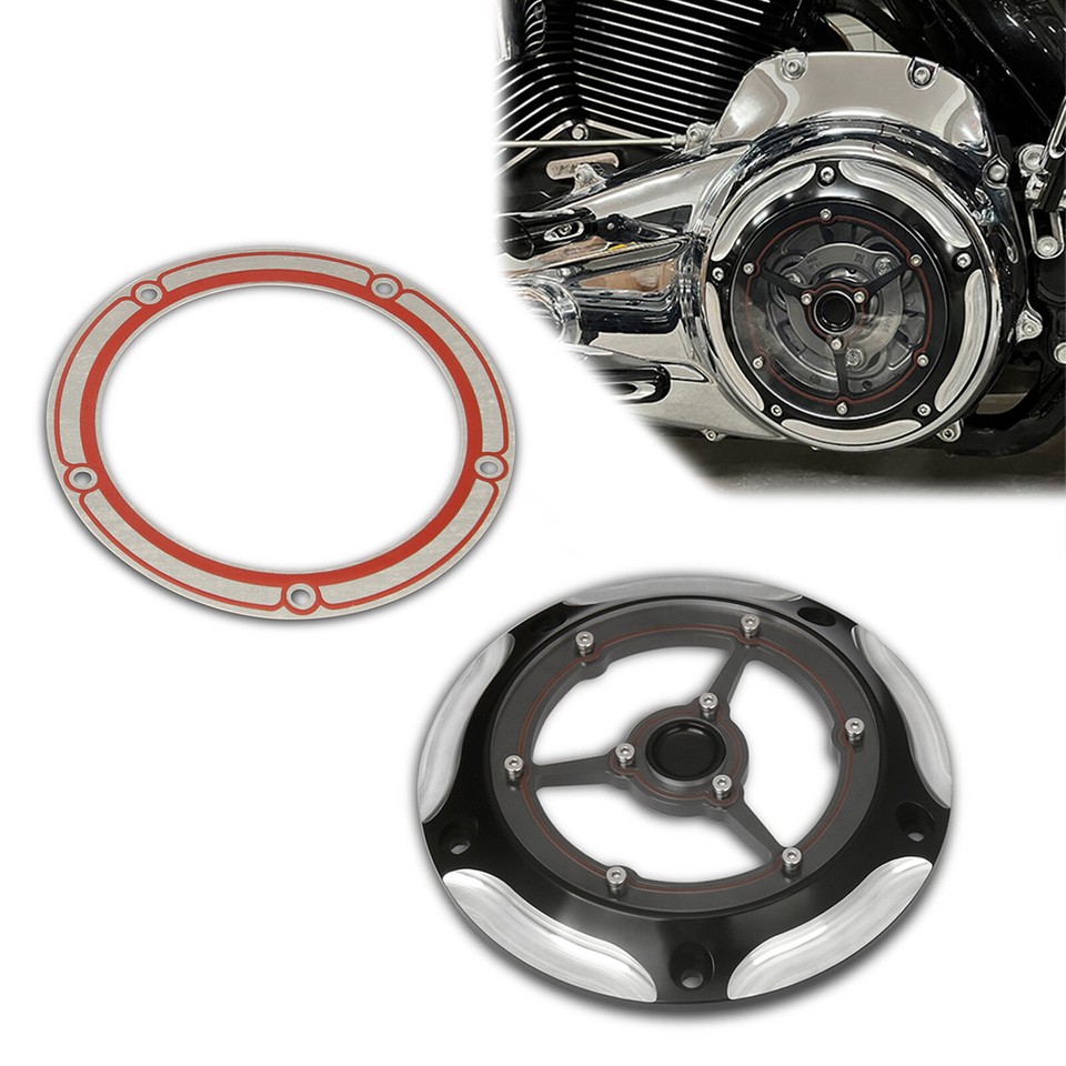 CNC Cut 5 Hole Derby Cover For Harley Softail Twin Cam FXSTC street ...