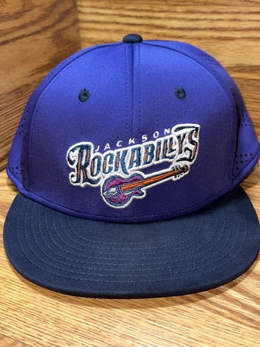 Jackson Rockabilly’s Prospect League Purple On Black Baseball Cap Hat ...