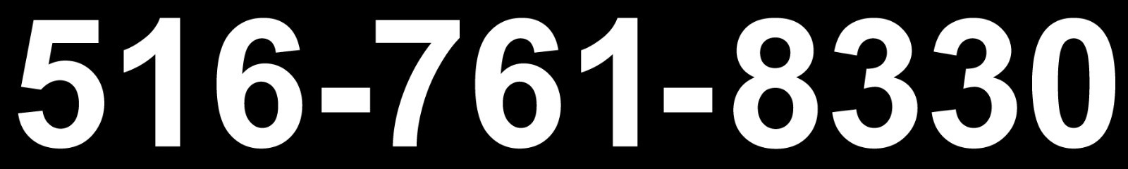 A phone number decal or sticker, die cut for a car or window gloss ...