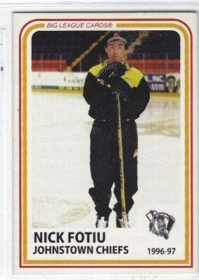 1996-97 Johnstown Chiefs (ECHL) Nick Fotiu | eBay