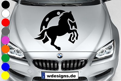 WD Autoaufkleber PFERD PONY HUFEISEN Tuning Aufkleber Sticker Decal ...