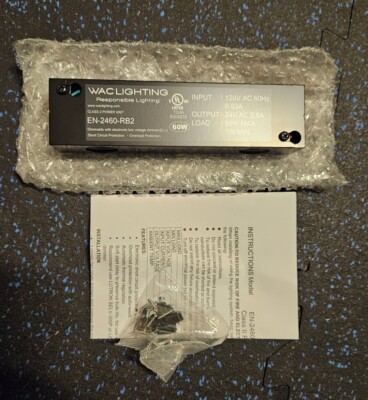 WAC Lighting EN-2460-RB2 120V AC to 24V DC 60W Max. Power Unit | eBay