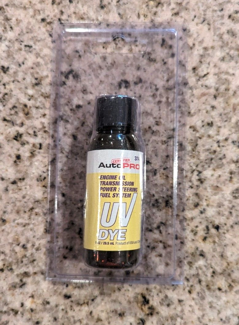 (1) Certified Auto Pro 374 Oil Fuel Diesel Systems UV Leak UV Dye 1 oz ...