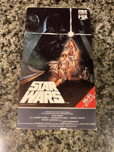 Star Wars (1977, VHS) - CBS FOX Red Label Release - 1984 | eBay