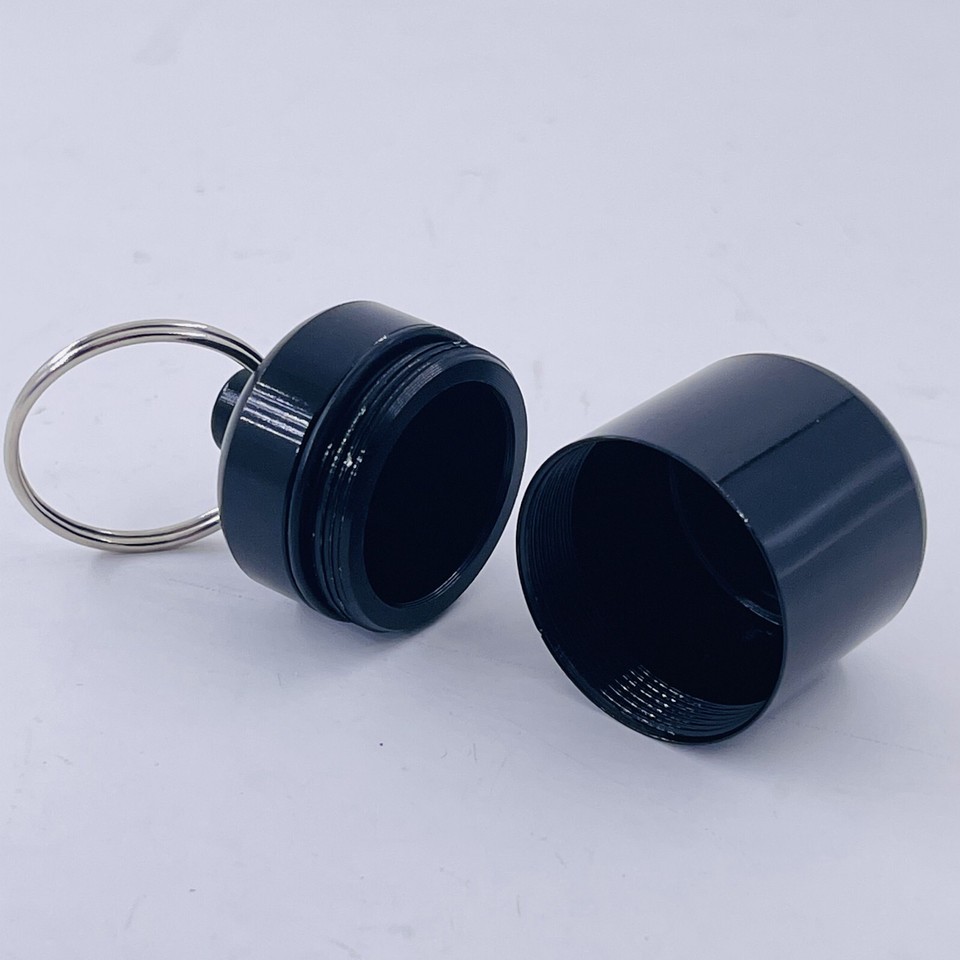 6pc/lot Waterproof Mini Portable Aluminium Pill Case Keychain Ear Plug ...