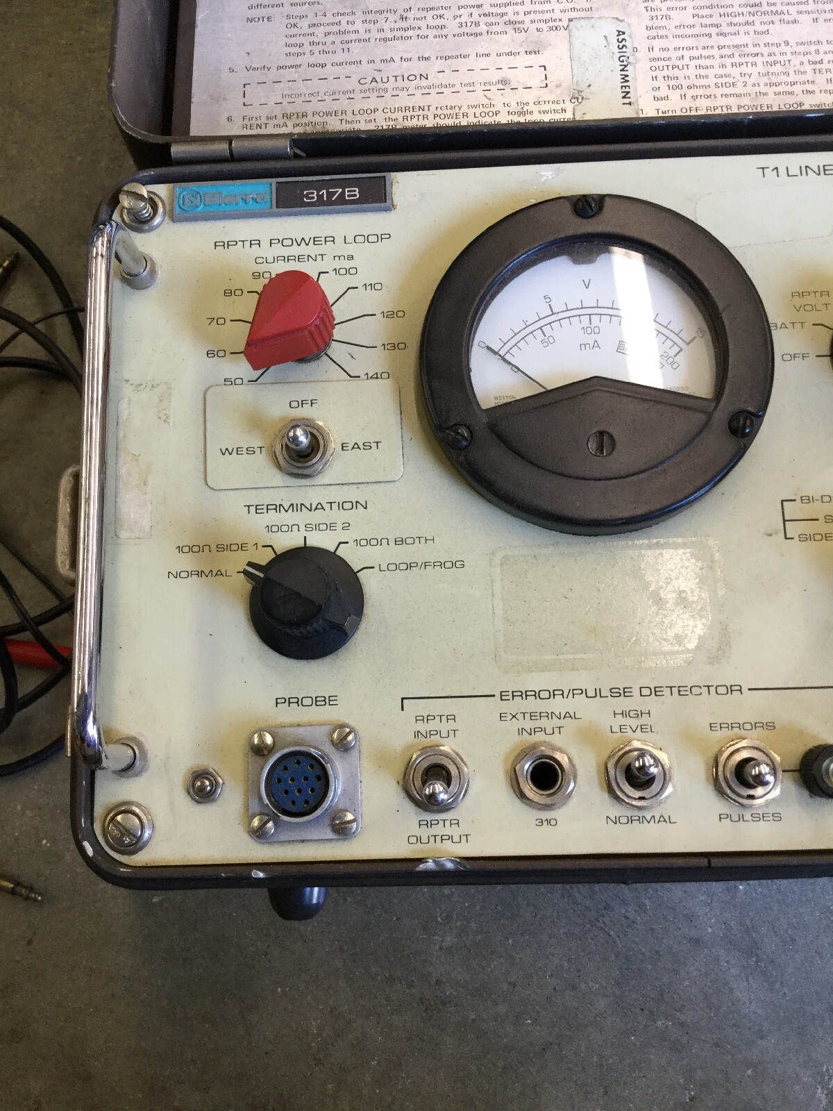 Sierra 317B T1 Line and Repeater Test Set | eBay
