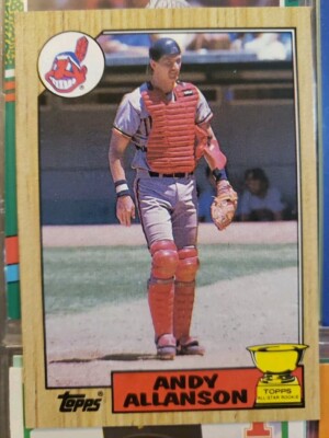 1987 Topps #436 Andy Allanson Rookie Card Cleveland Indians | eBay UK