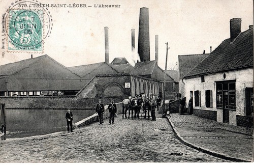 Carte Postale - TRITH - SAINT - LEGER (59) - L' Abreuvoir - 1905 - | eBay