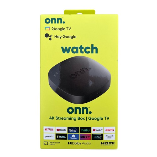 ONN Streaming Box 4K GEN. 2 Streaming Wi-Fi Android TV UHD Google TV ...
