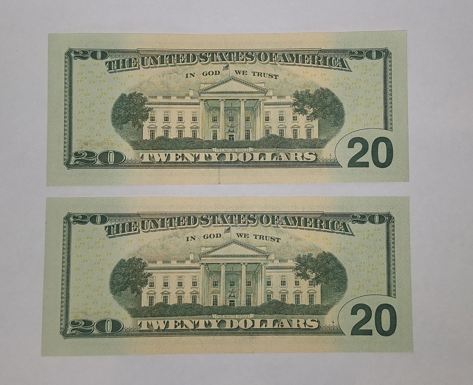 2 Consecutive 2004 $20 FRN Twenty Dollar STAR Note Bills, CRISP UNC. | eBay