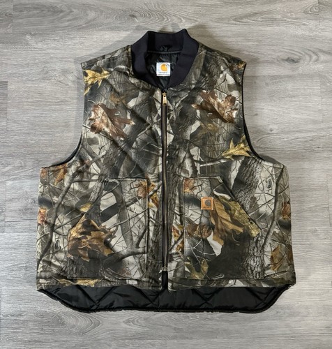 Carhartt RealTree Vest Arctic Quilt Lined Mens 2XL Camouflage Hunting ...