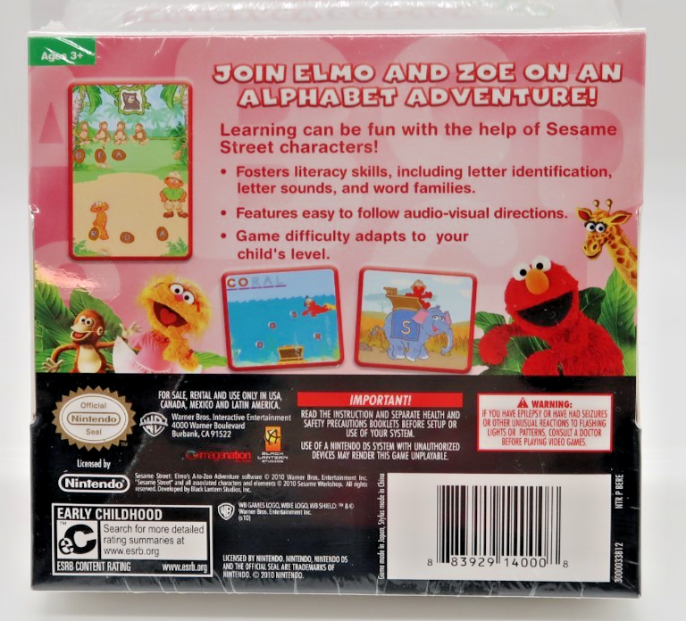 Sesame Street: Elmo's A-to-Zoo Adventure - The Videogame (Nintendo DS ...
