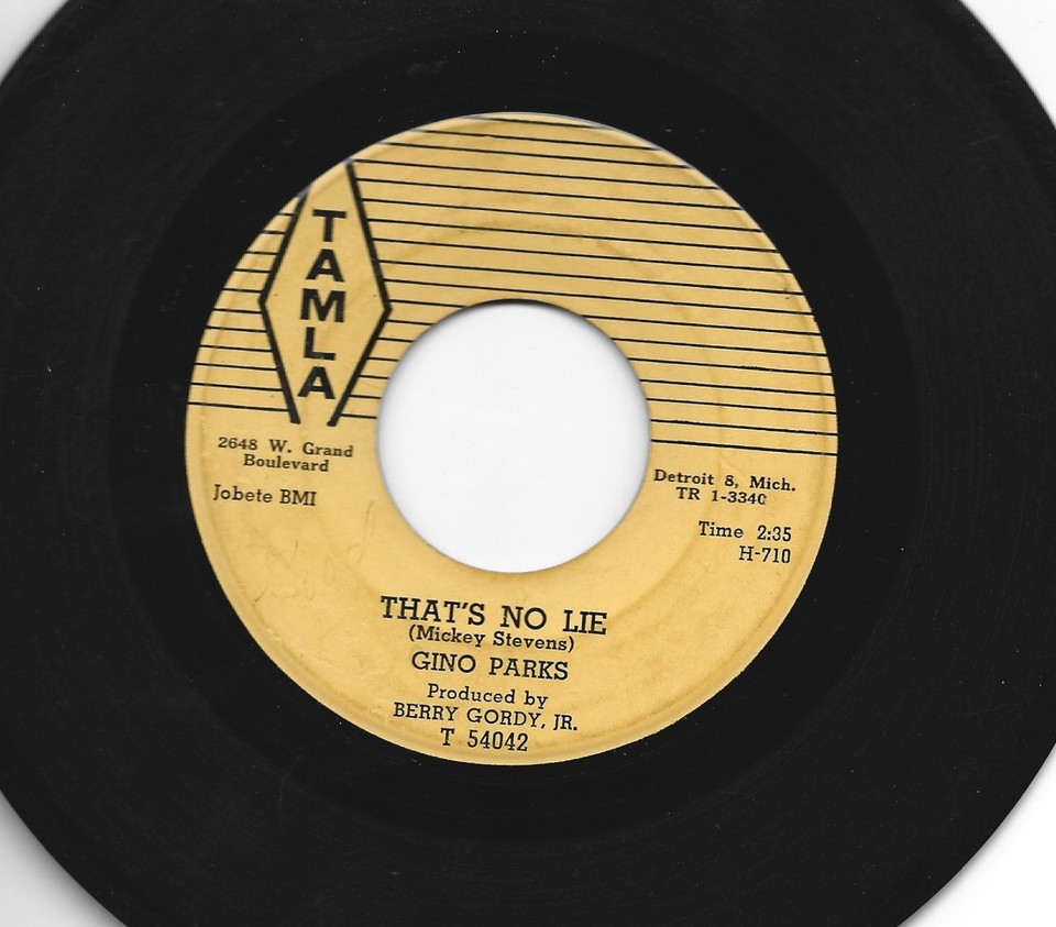 R&B SOUL MOTOWN ROCKER 45 -GINO PARKS -SAME THING - LINES FIRST-HEAR -1961 TAMLA | eBay