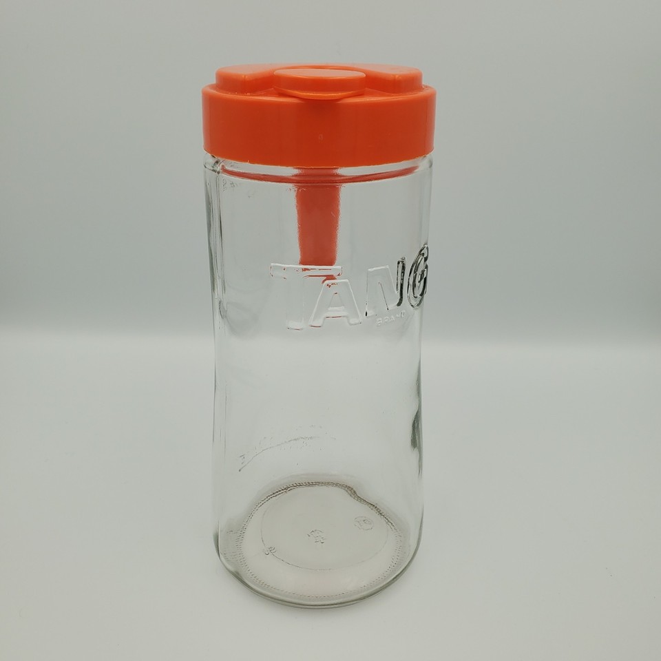 TANG Glass Pitcher Orange Lid 1 Qt Anchor Hocking Vintage Flip Top ...