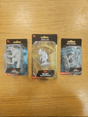 3x WizKids Dungeons & Dragons Miniature Nightmare, Winter Wolf ...