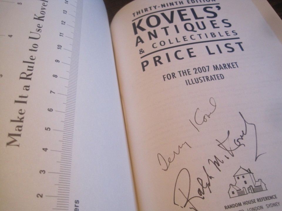 SIGNED-Kovels' Antiques&Collectibles Price List 2007 TERRY&RALPH KOVEL ...