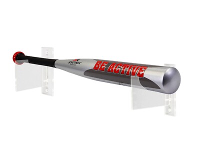 Baseball Bat Display Baseball Horizontal Wall Mount Bracket Clear ...