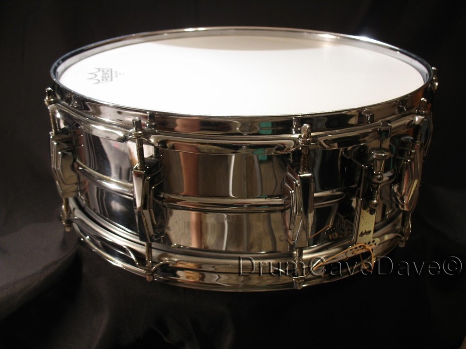 VINTAGE 1962-63 SUPER LUDWIG 400 5X14" COB (CHROME OVER BRASS) SNARE ...