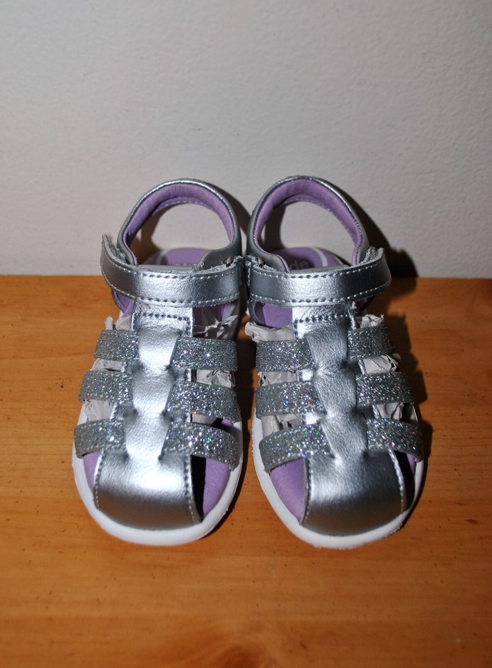 Stride Rite Girls' SRTech Luna Silver Fisherman Sandals - Toddler 5.5 ...