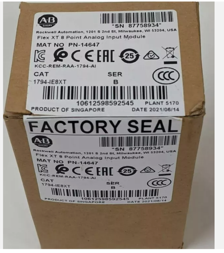 New Factory Sealed AB 1794-IE8XT SER B Flex XT 8 Point Analog Input ...