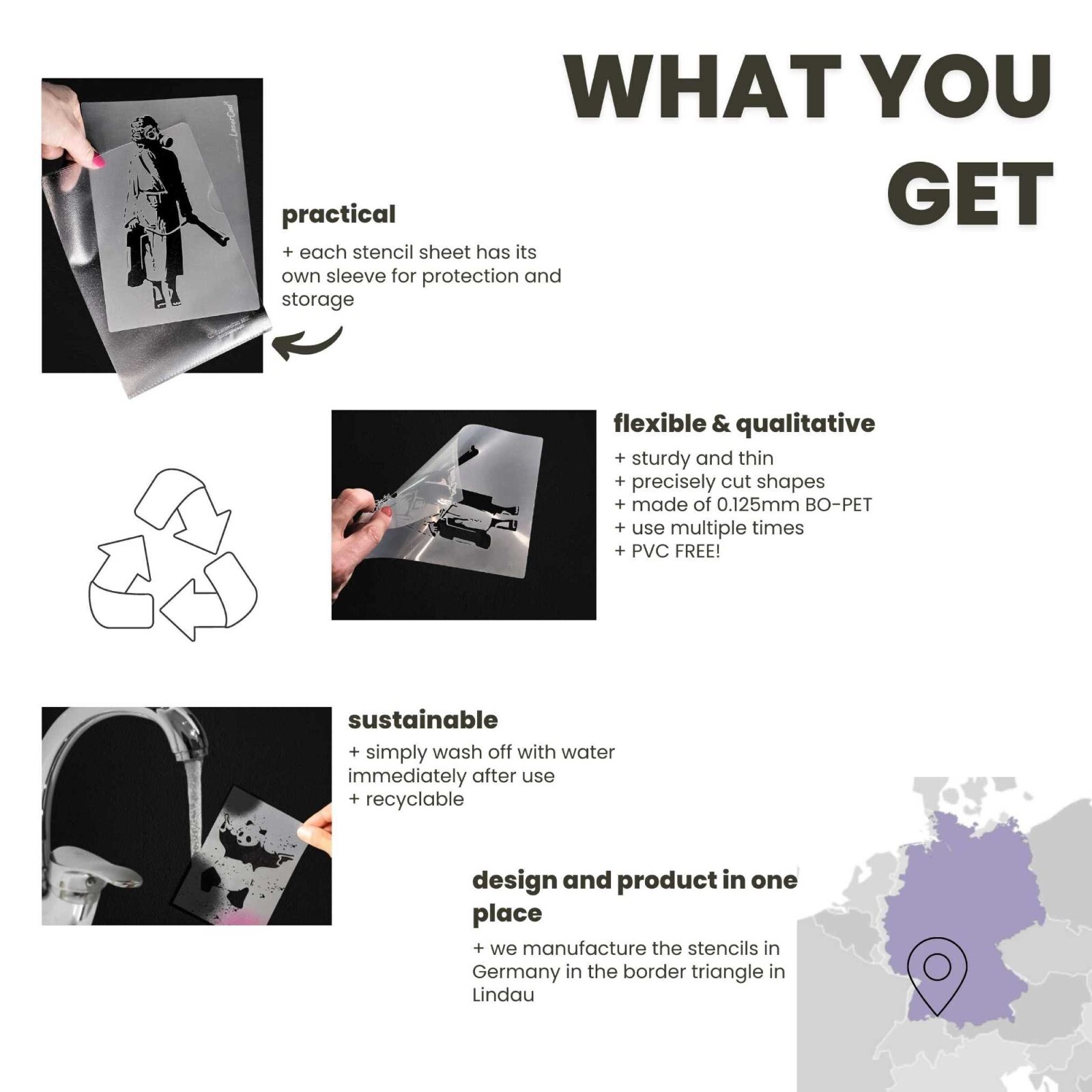 Schablonen BANKSY (B9-B64) in DIN A5 A4 A3 Stencil Airbrush, Graffiti, Malen | eBay