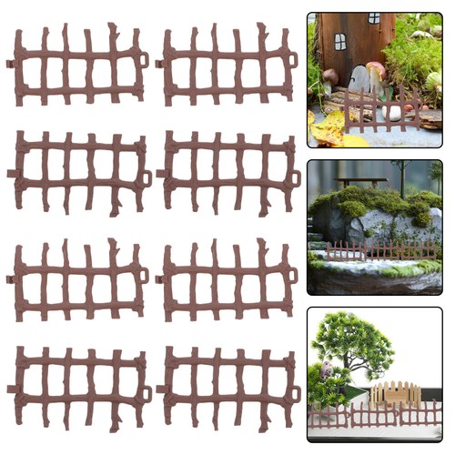 50 Pcs Micro Landscape Fence Mini for Garden Miniature Fencing Farm ...