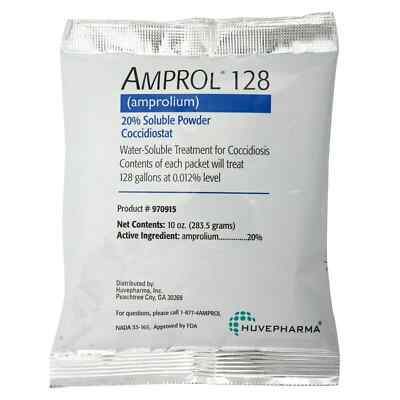 Amprol 128- 20% Water Soluble Coccidiosis Treatment for Calves - 10 oz ...