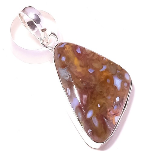 Leopard Skin Gemstone Handmade Ethnic Birthday Gift Jewelry Pendant 1.9 ...