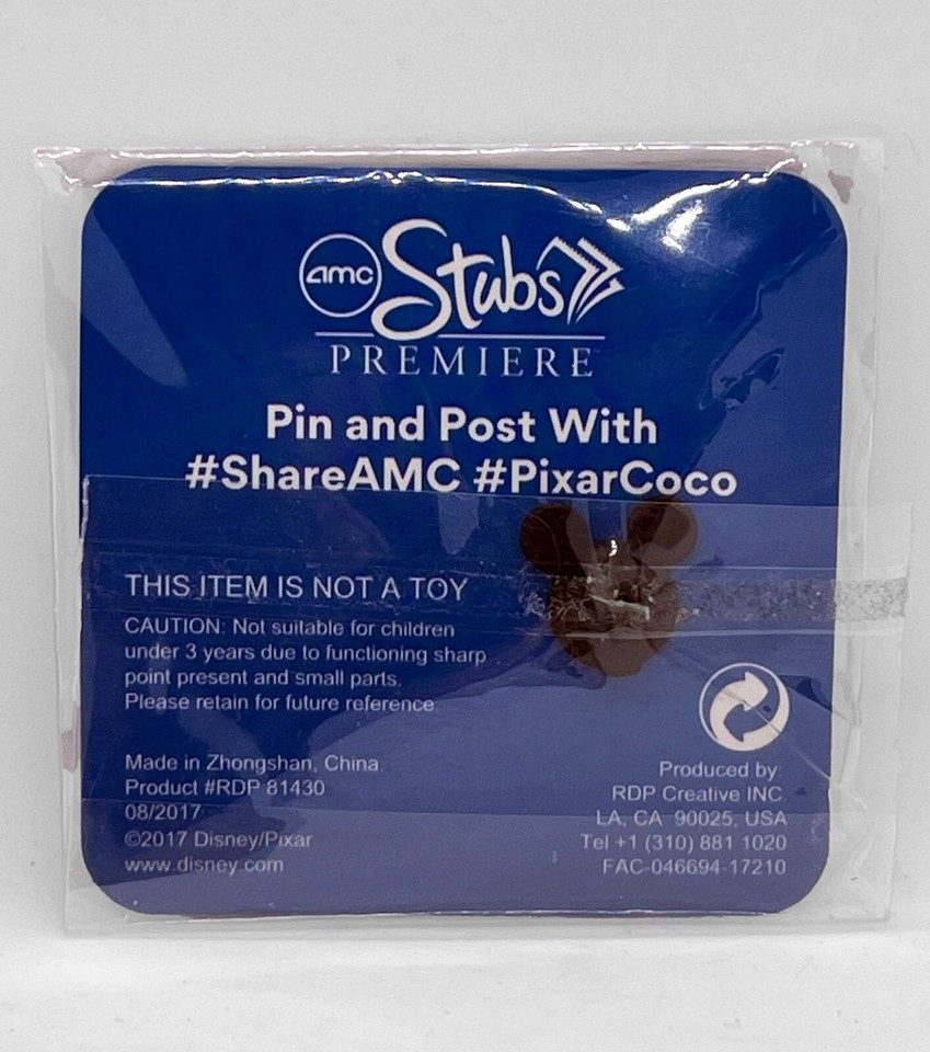 DISNEY/PIXAR - AMC Stubs Theatres *COCO* Miguel & Dante (Premiere ...