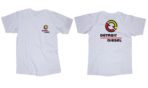 Detroit Diesel logo white T-shirt | eBay