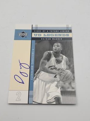 2004 Upper Deck UD Legends #FL-DW Dajuan Wagner Auto Future Legend ...