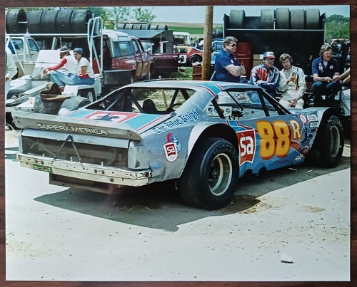 #88 TOM REFFNER'S SUPERAMERICA BLUE KNIGHT AMC STOCK CAR 8"x10" COLOR ...