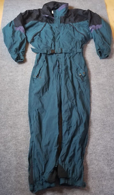 Columbia Snow Suit Mens Large Green Black Purple One Piece Full Body ...