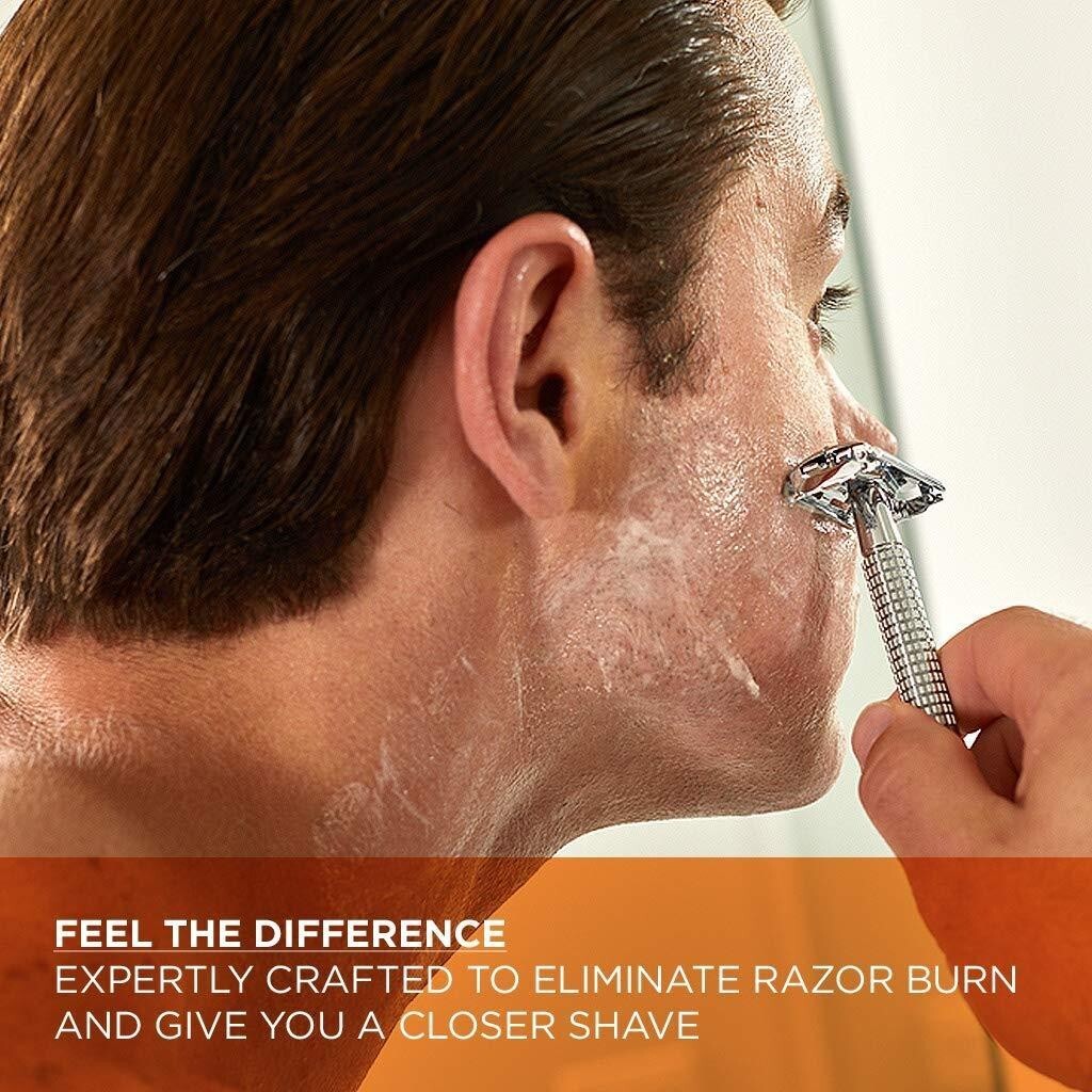 Van Der Hagen Men’s Traditional Safety Razor Kit (includes 5 blades ...