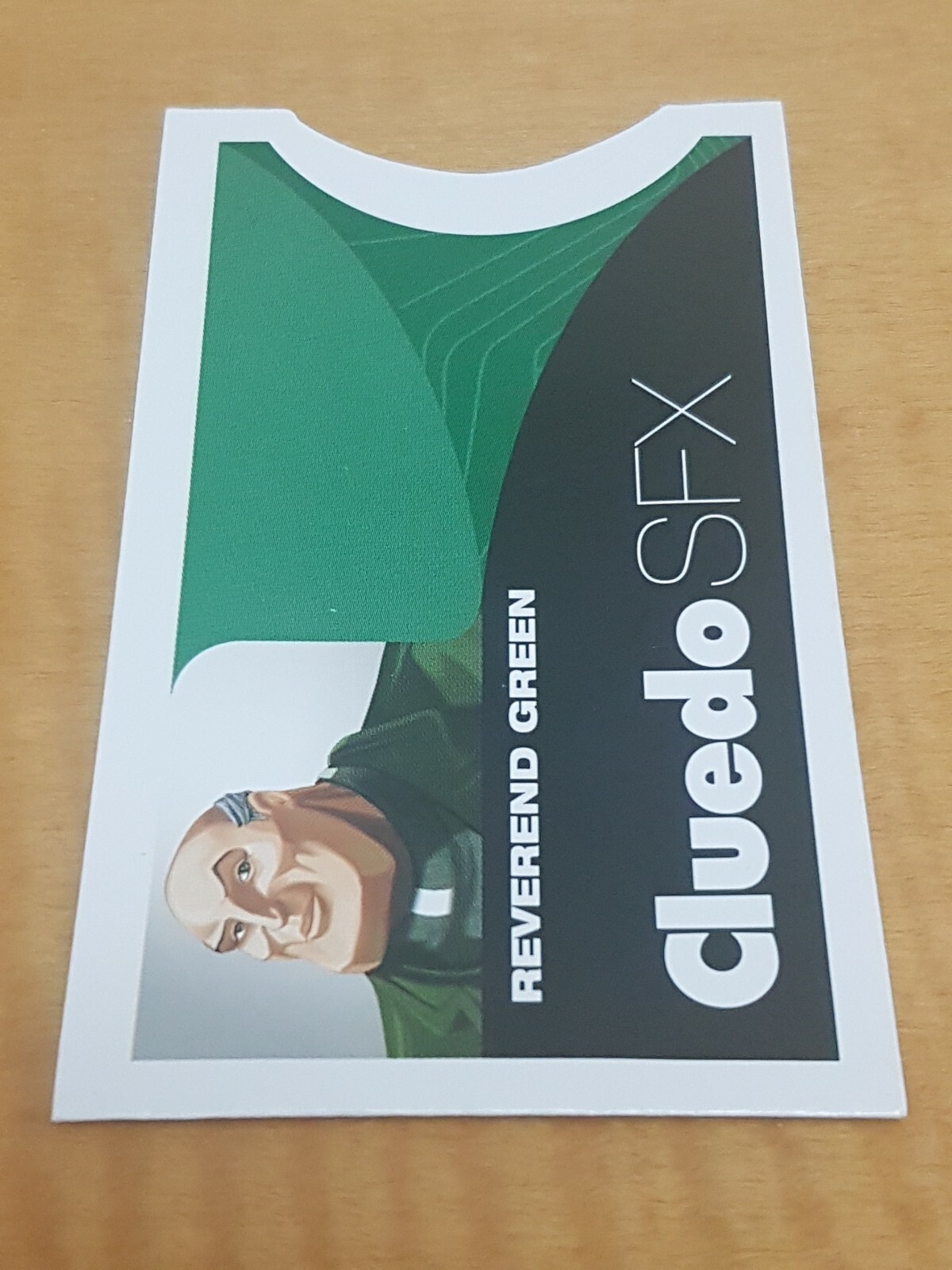 Cluedo SFX Spare/Replacement Suspect Envelope - Reverend Green | eBay UK