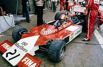 Gijs van Lennep Williams FW02 Ford the pitlane Belgian GP at Nivel- Old ...