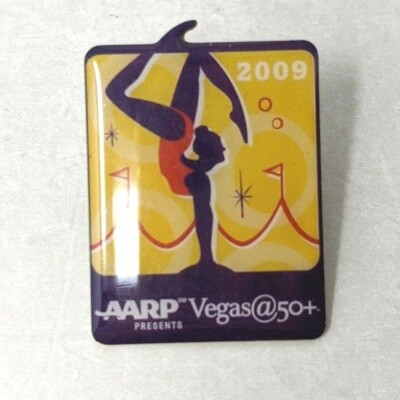 2009 AARP Vegas@50+ Convention Circus Retirement Retired Promo Lapel ...