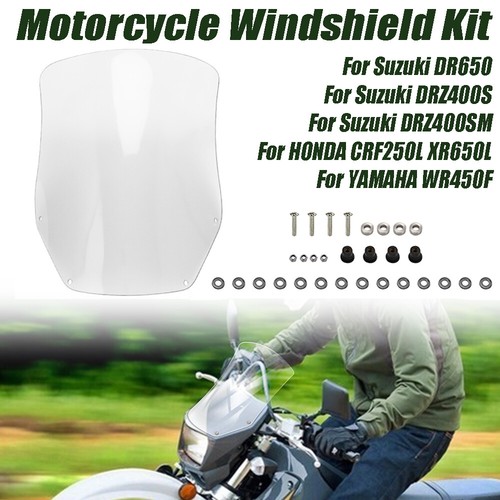 Windshield Wind Screen Deflector Cover Kit For Suzuki DR650 DRZ400S ...