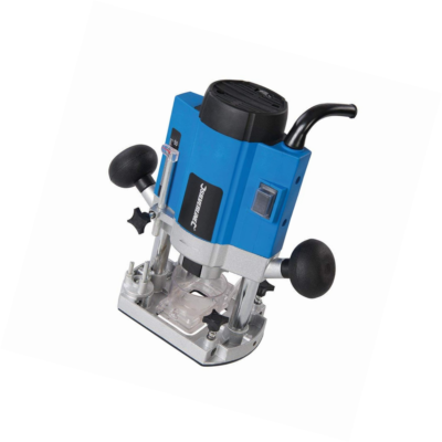 Silverline 1020W Plunge Router 1/4" Variable Speed Control 40mm Plunge ...