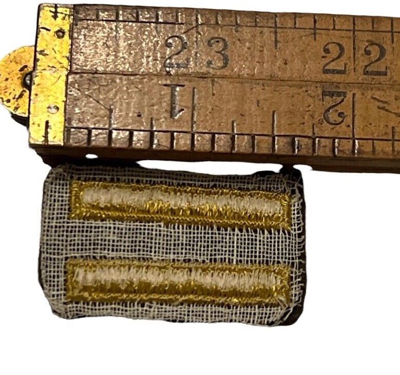 WW2 U.S. Army 2 Gold Bars Wool Patch | eBay