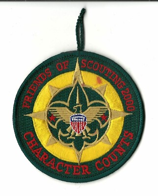 Boy Scouts Friends of Scouting 2000 Character Counts Round Patch | eBay
