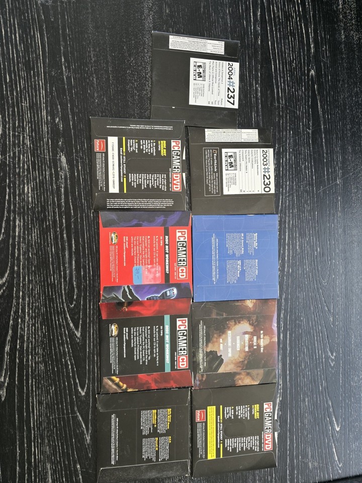 PC Gamer demo Computer Gaming World disc lot Wow Unreal Rainbow Six ...