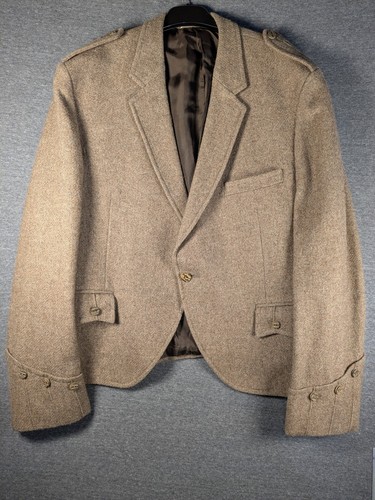 Vintage Geoffrey Tailor Highland Crafts Kilt Jacket Men's 46 Scottish ...