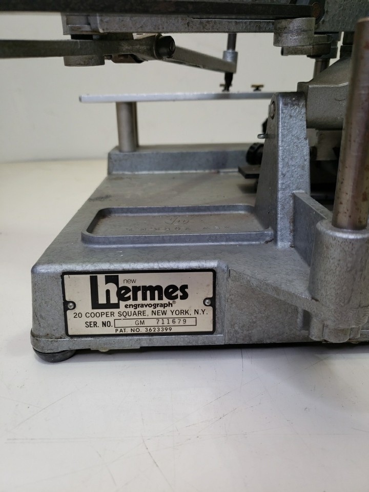 Vintage Hermes Engravograph Pantograph Engraving Machine | eBay