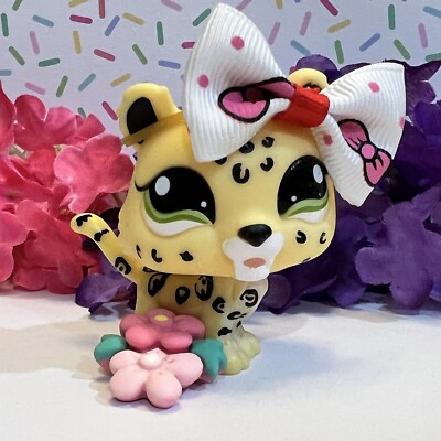 Authentic Littlest Pet Shop Lps 1419 Yellow Black Jaguar Leopard mail ...