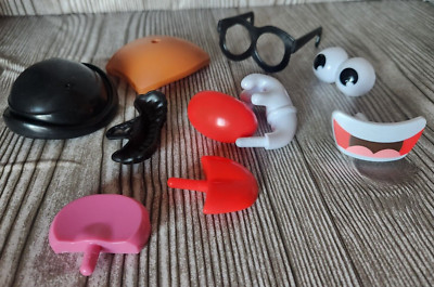 Hasbro Mr. Potato Head Mouth Glasses Mustache Eyes Nose Bowler Hat ...