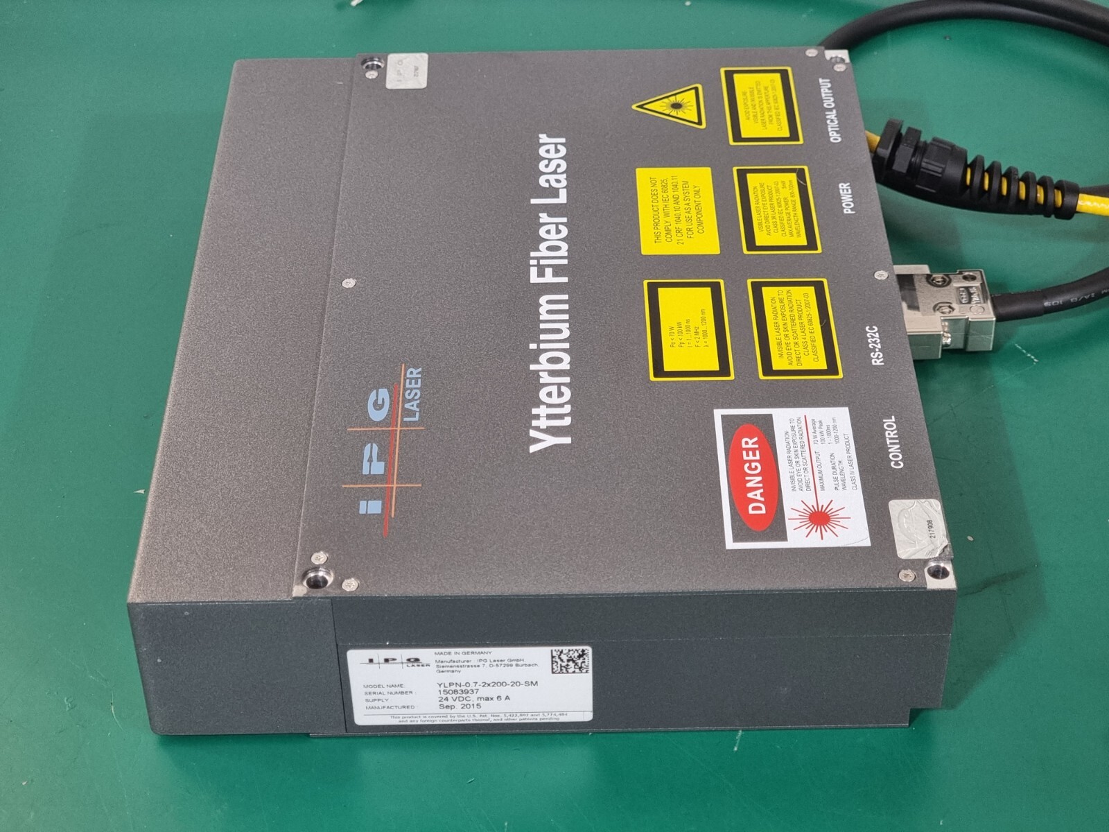 IPG Ytterbium Fiber Laser YLPN-0.7-2X200-20-SM 24VDC | eBay