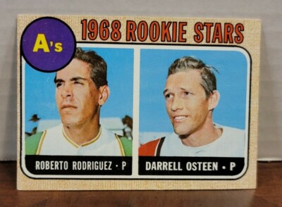 1968 Topps Rookie Stars Roberto Rodriguez and Darrell Osteen #199 EX-MT ...
